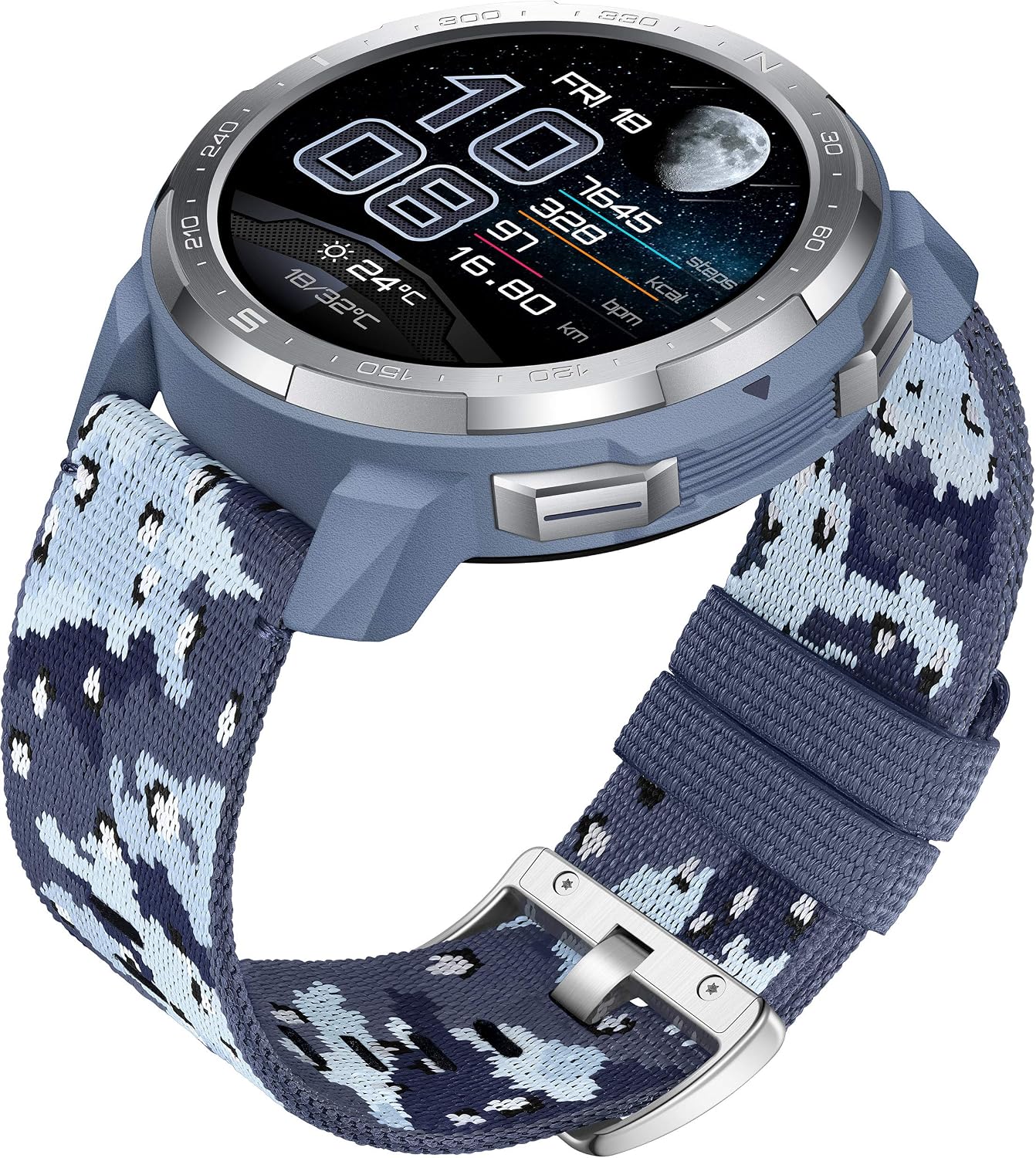HONOR Watch GS Pro – Smartwatch Camo Blue – BigaMart