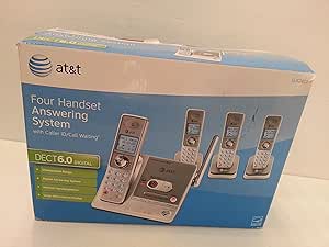 Amazon.com : AT&T DECT 6.0 Digital Four Handset Cordless Telephone with ...