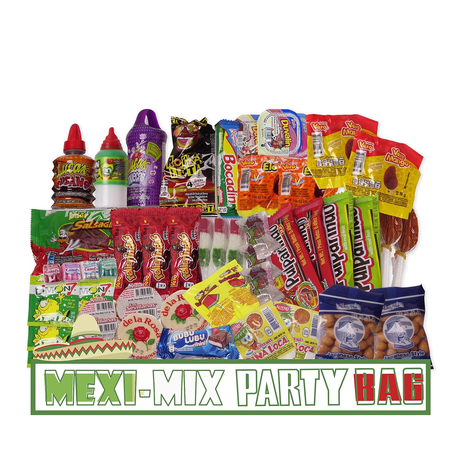 Amazon.com : Mexican Candy Assortment Snacks (46 count) Dulces ...
