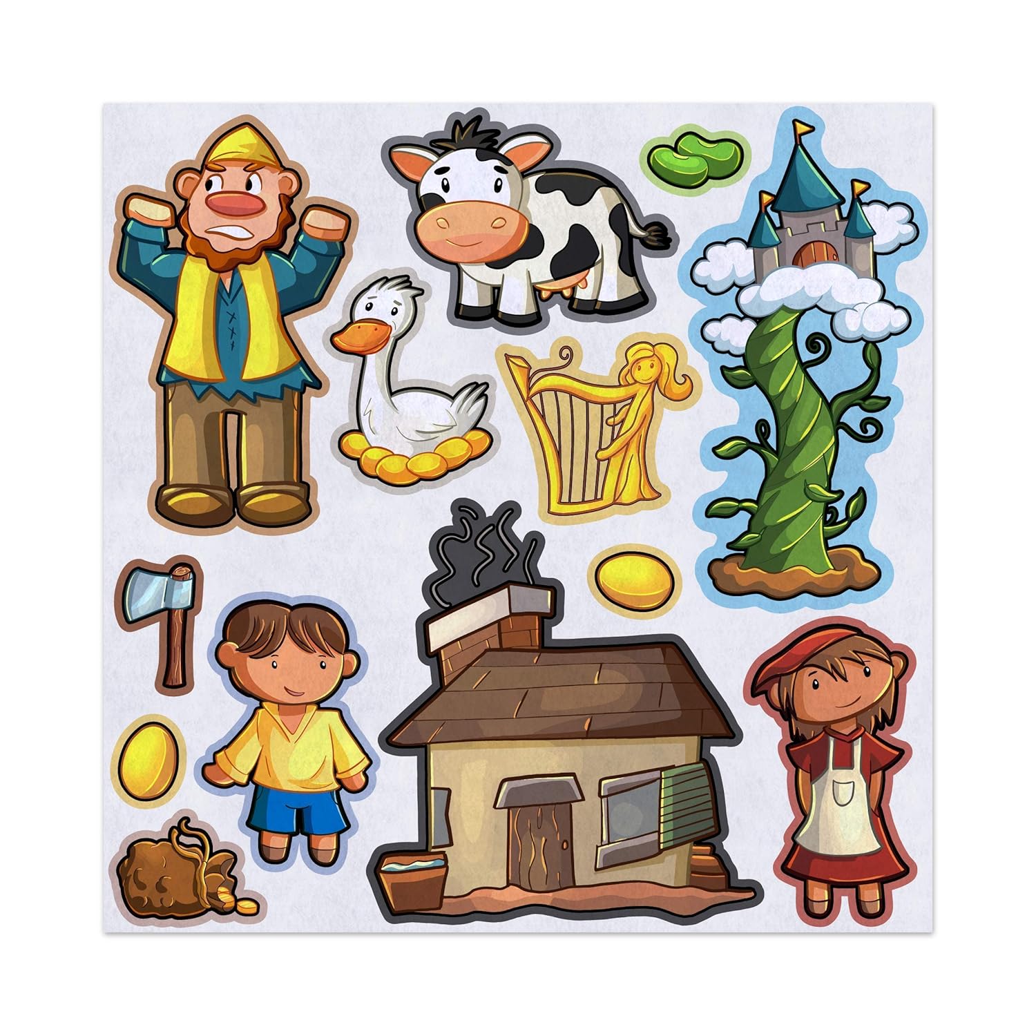Jack and the Beanstalk Story Adventure Felt Play Art Set Flannel Board ...