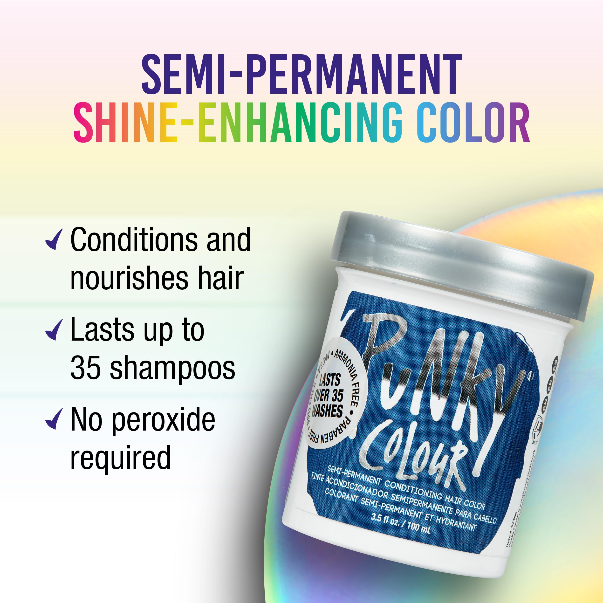 Mua Punky Midnight Blue Semi Permanent Conditioning Hair Color, 3.5oz ...