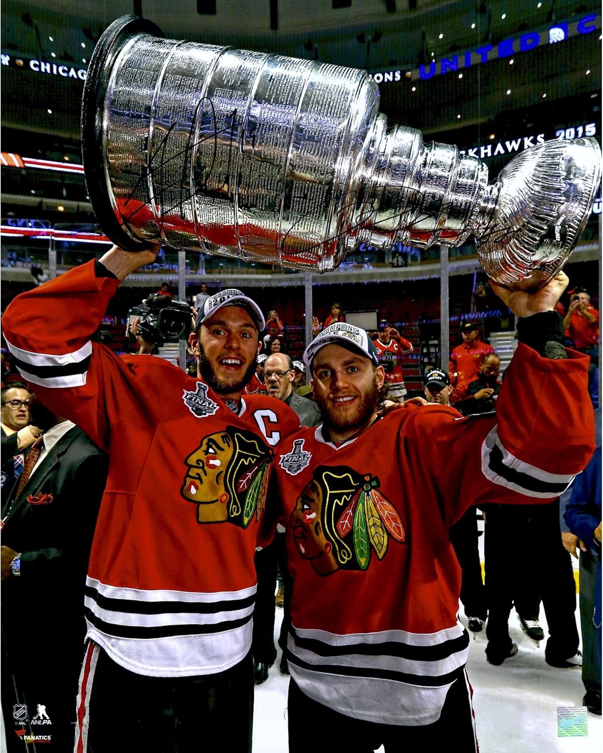 Patrick Kane, Jonathan Toews Chicago Blackhawks 2015 Stanley Cup ...