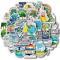 Amazon.com: TOP-KEIVON Earth Stickers, 50pcs Nature Stickers, Cute ...