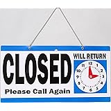 Amazon.com : Headline Sign 9395 Double-Sided Open/Closed/Will Return ...