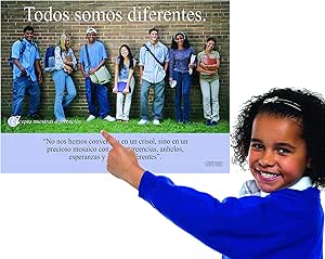 Amazon.com: We're All Different Poster, Spanish Language Version, 18" x ...
