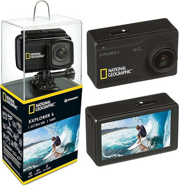 National Geographic Action CAM Explorer 4 4K Ultra HD 30 FPS 170°, WLAN ...