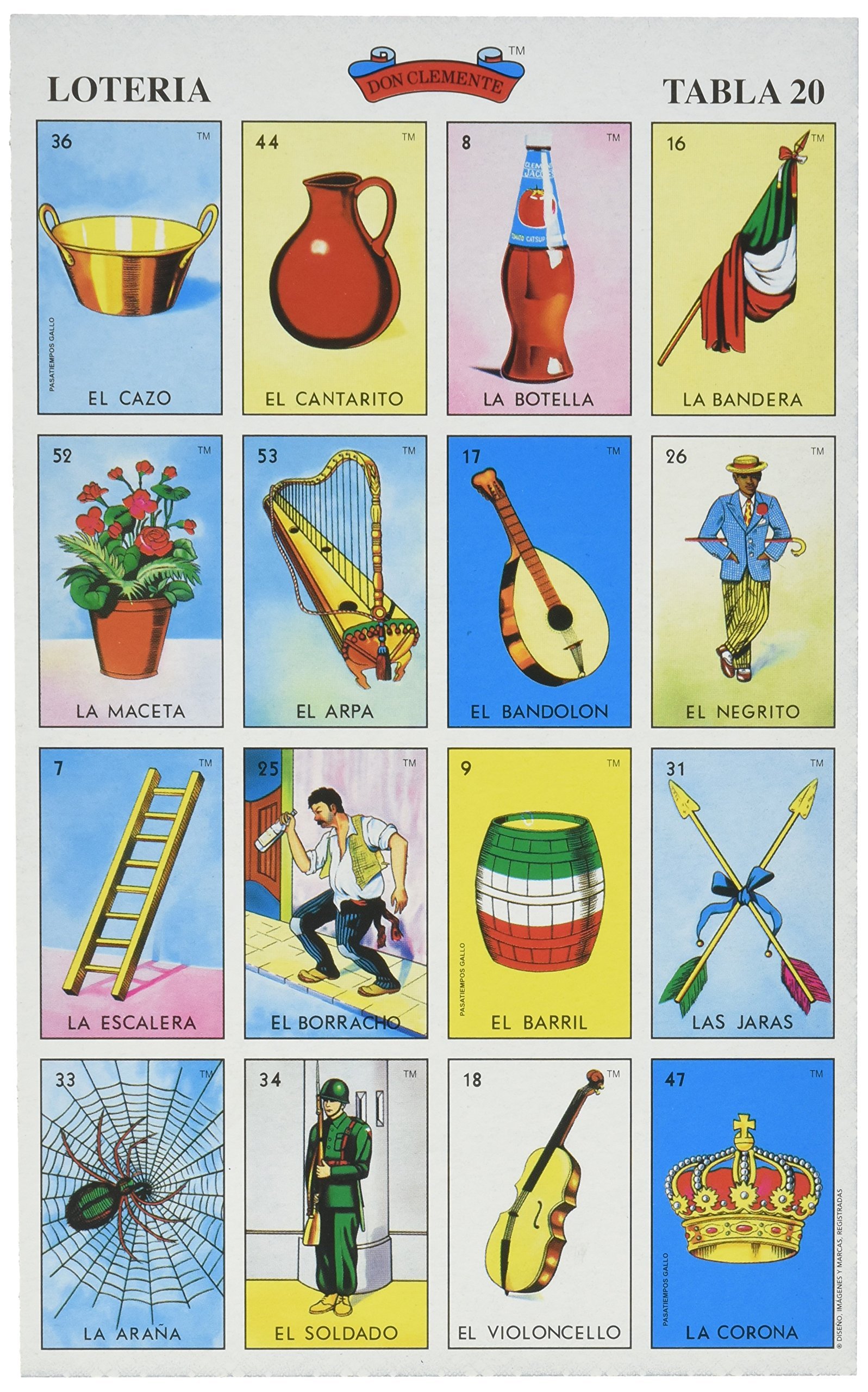 Free Printable Loteria Mexicana Cartas Printable Word Searches