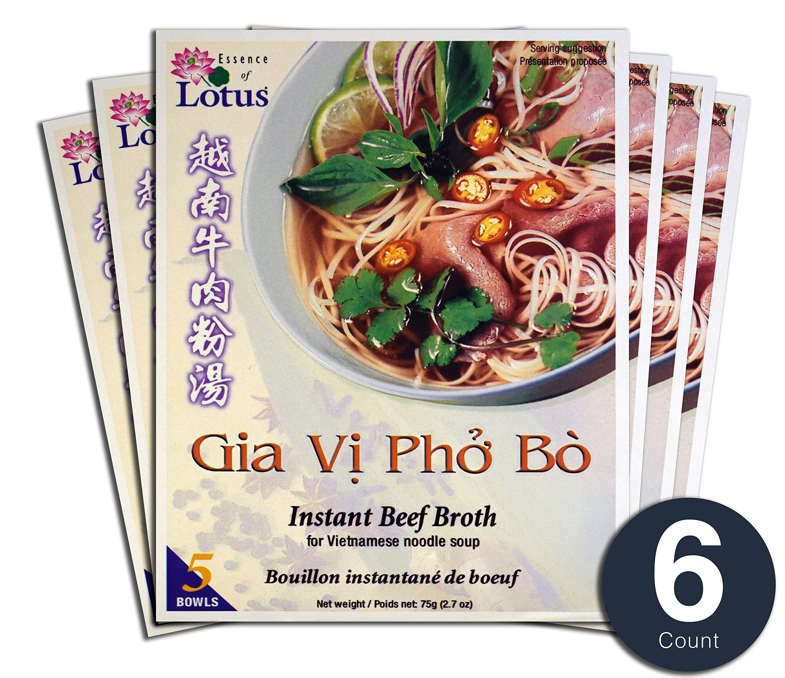 Amazon.com : Essence of Lotus Instant Pho Broth For Vietnamese Noodle ...