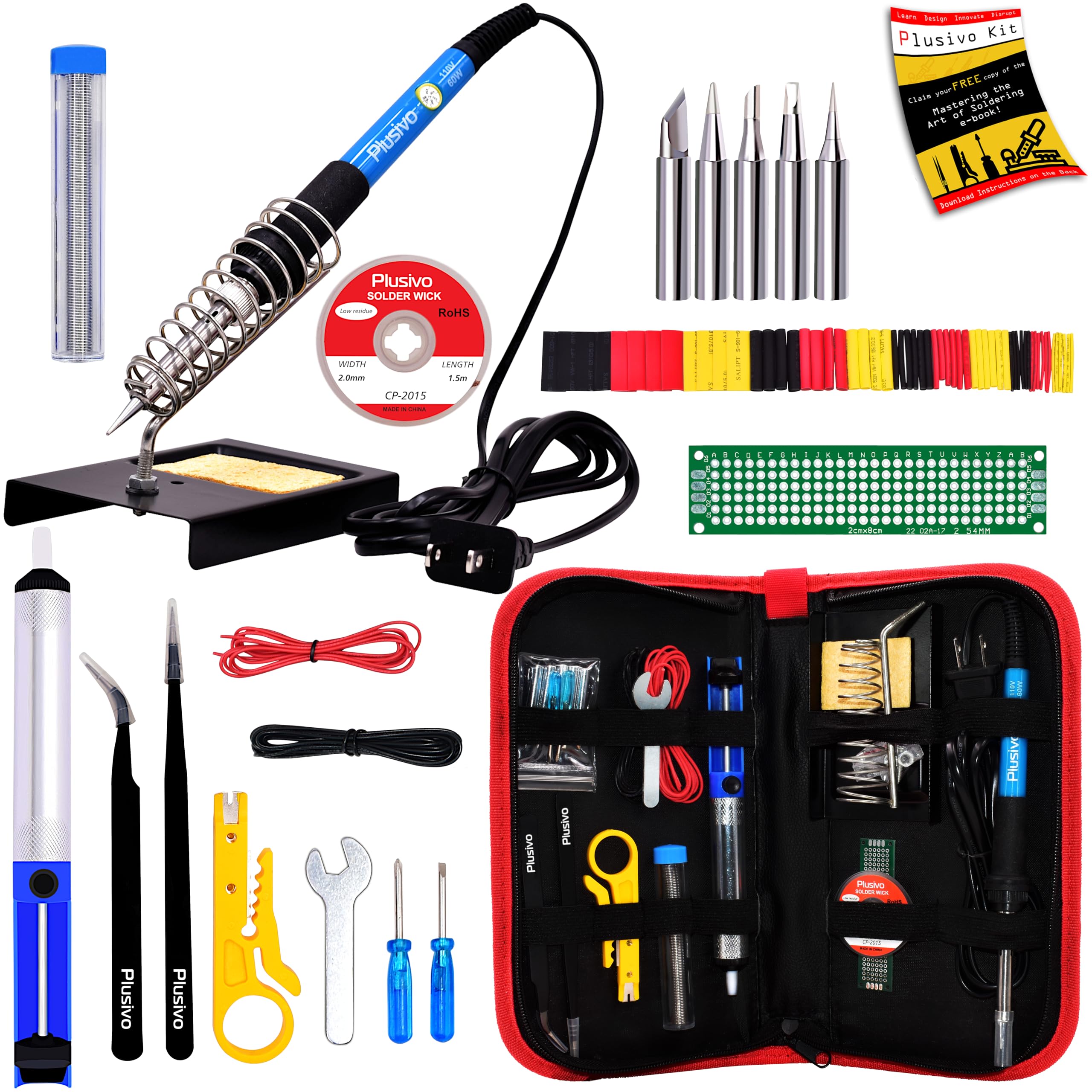 Mua Soldering Iron Kit - 60W Soldering Iron Adjustable Temperature ...