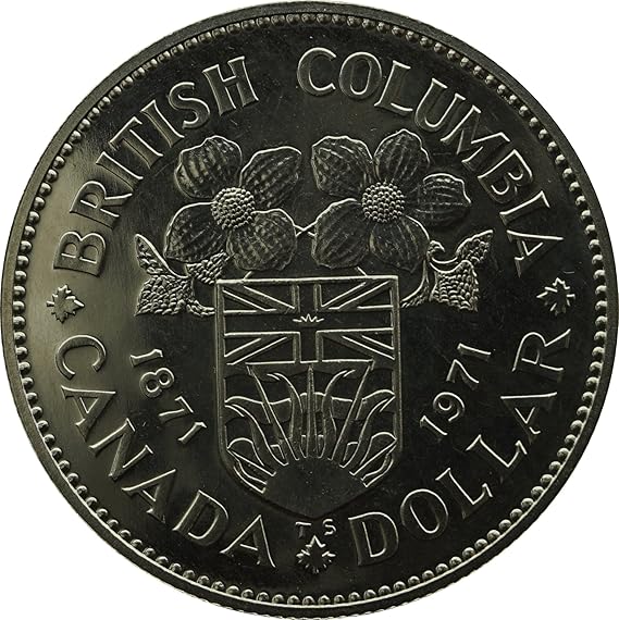 Uncirculated Canadian Coin (1 Dollar, 1971), Coins - Amazon Canada