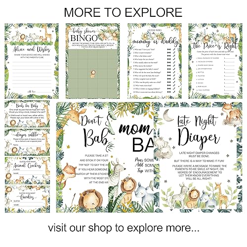 Jungle Safari Baby Shower Games Jungle & Safari Themed Baby Shower