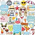 Amazon.com: Summer Photo Booth Props - 41 Pieces with Signs, Adhesive ...