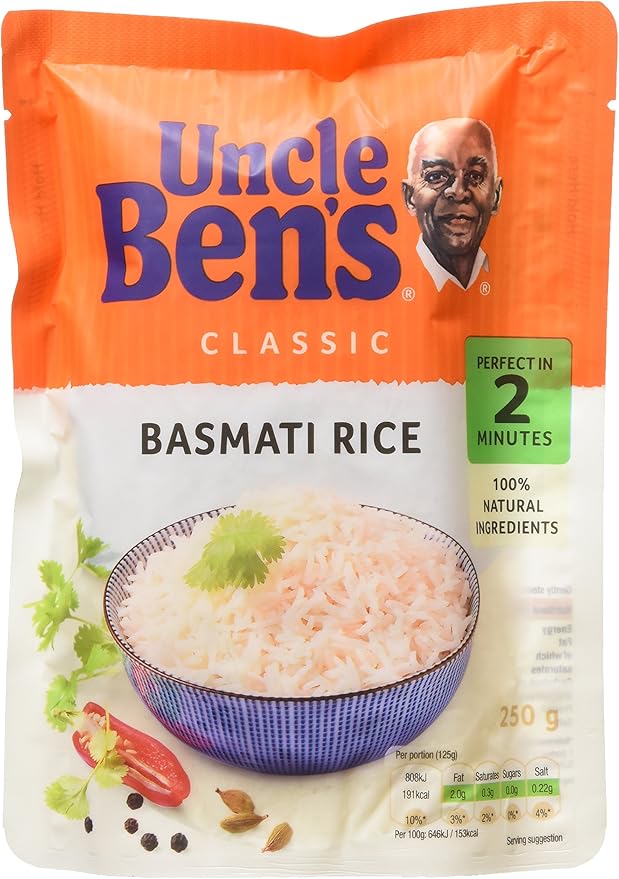 Uncle Ben's Express Basmati Rice 250g (Pack of 6): Amazon.co.uk: Grocery