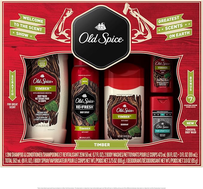 Amazon.com: Old Spice Fresher Collection Timber Holiday Pack: Beauty