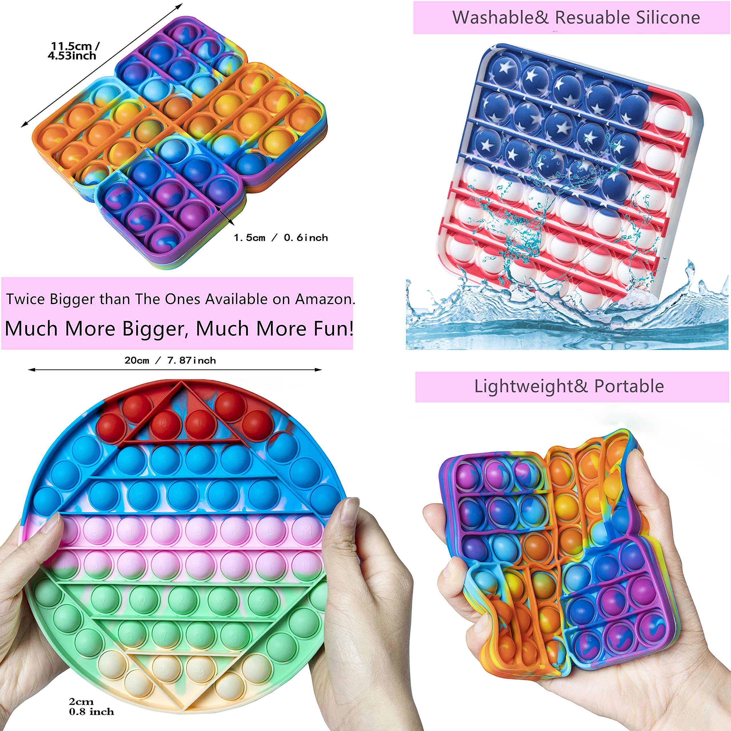 Fidget Toys Pack Push Pop...B08ZCH5ZCH | Encarguelo.com.ve