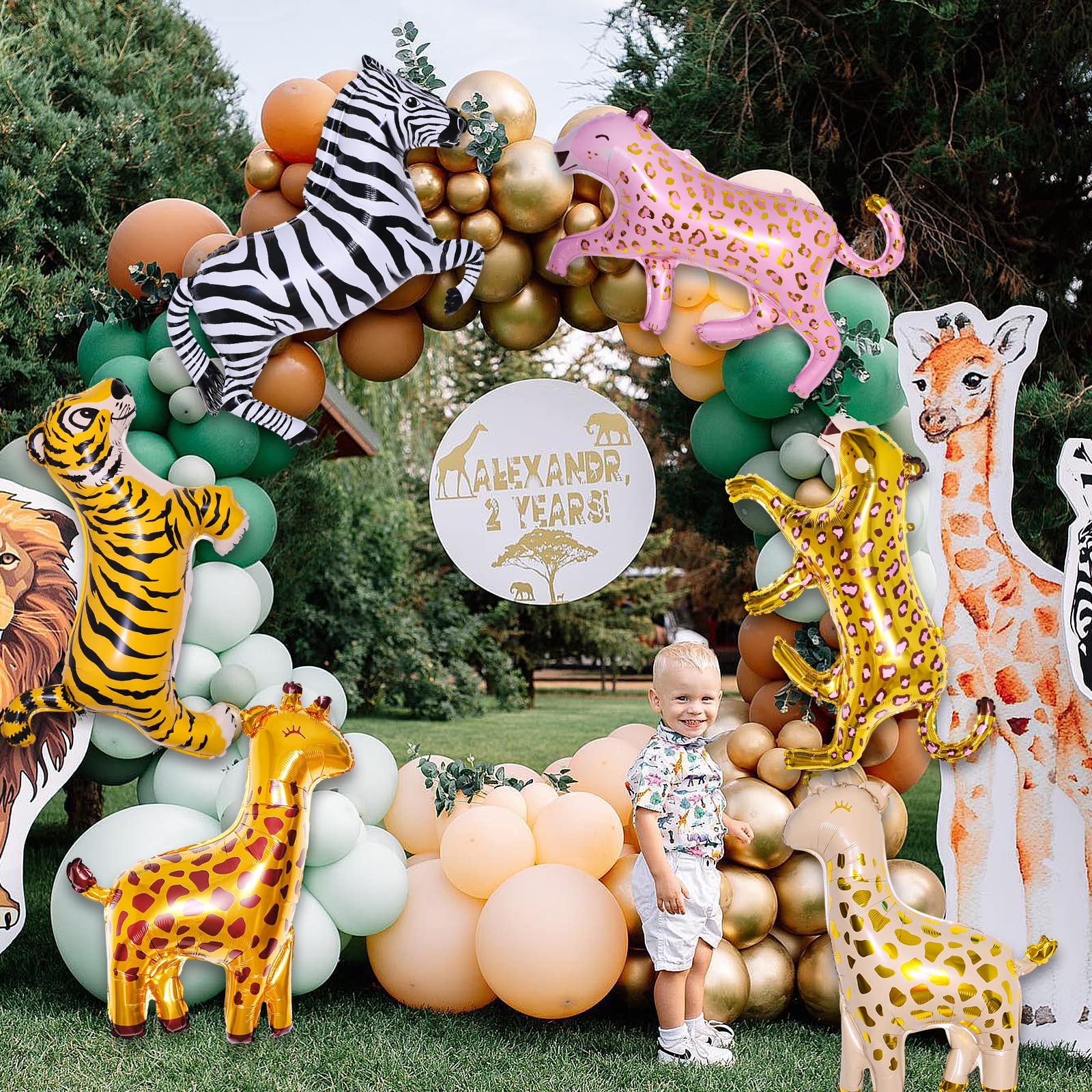 Mua 6 Pieces Giant Jungle Safari Animals Balloons,Large Zebra Giraffe ...