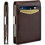 YBONNE Mens Slim Wallet with Money Clip Front Pocket RFID Blocking Thin ...