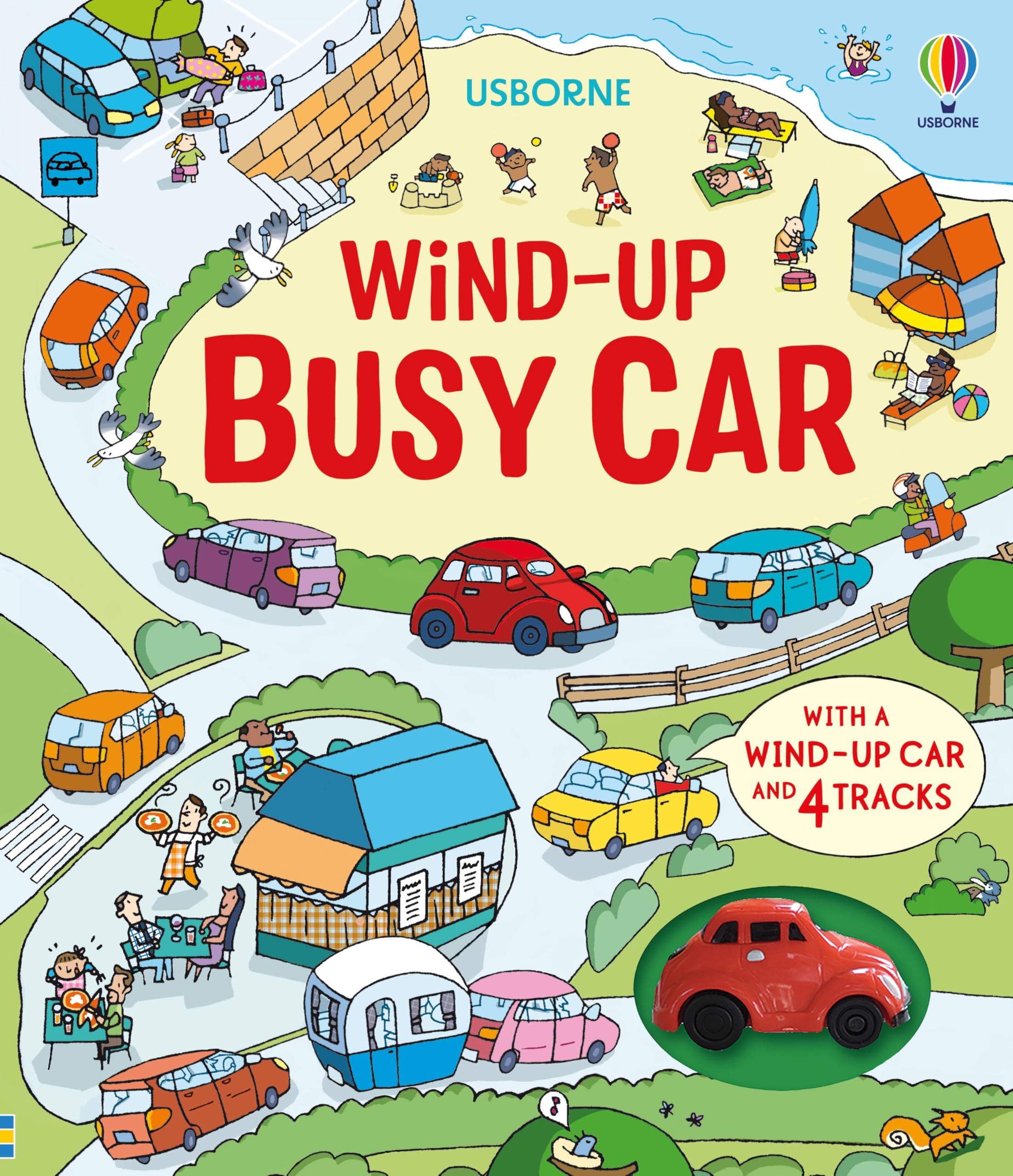 Wind-Up Busy Car: A Toy and Book Gift Featuring a Driving Journey ...