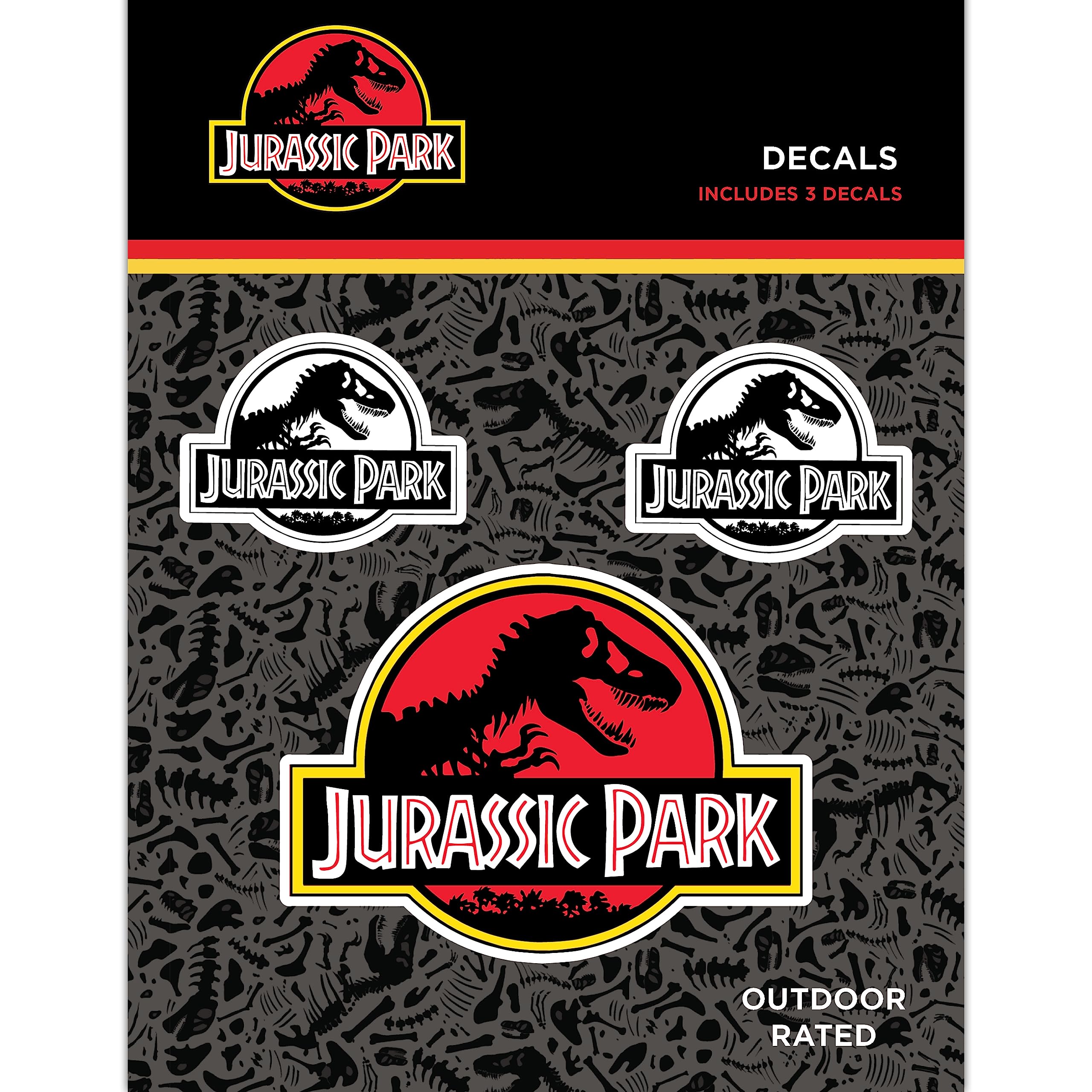 Mua Jurassic Park Logo Decals - Set of 3 Color and Black/White ...