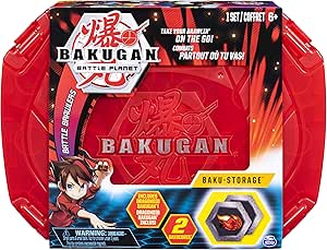 Bakugan, Baku-Storage Case (Red) for Bakugan Collectible Creatures, for ...