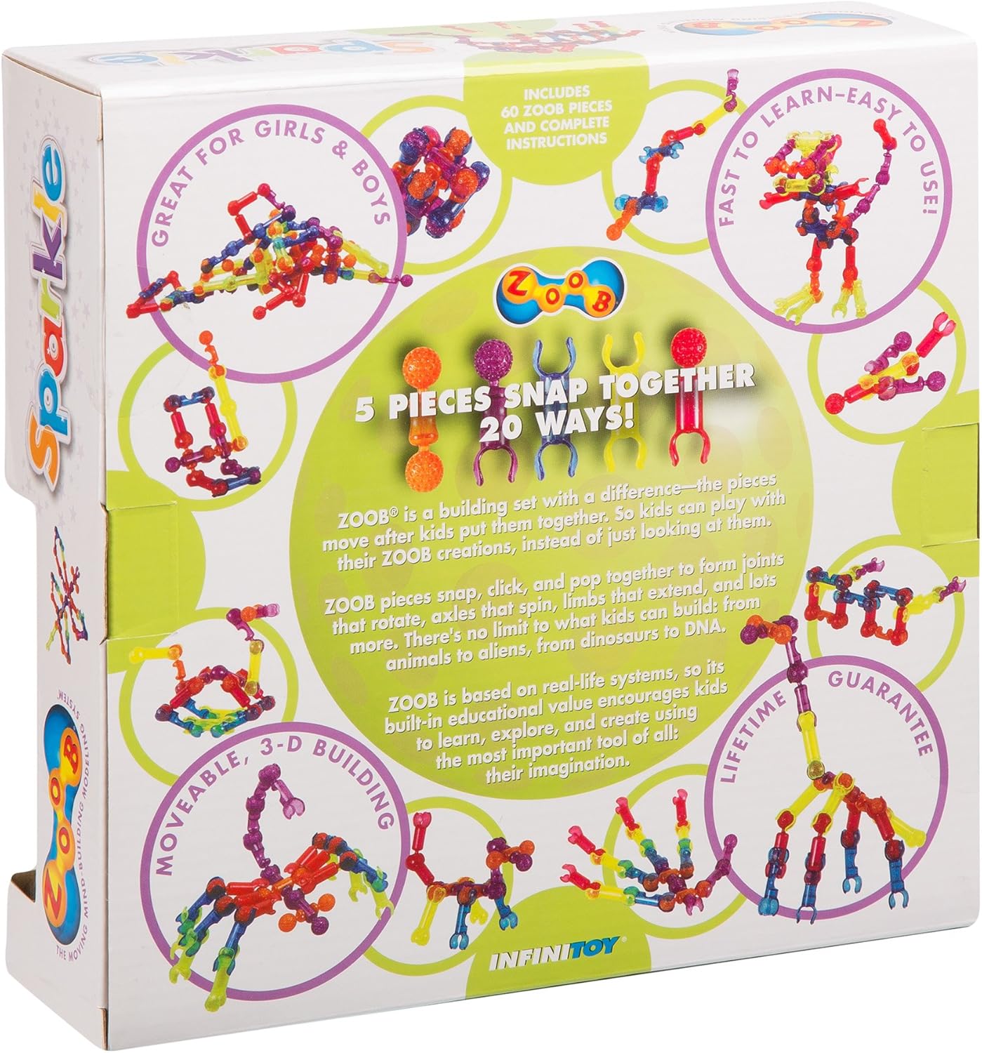 Zoob Sparkle Construction Set (60-Piece) – BigaMart