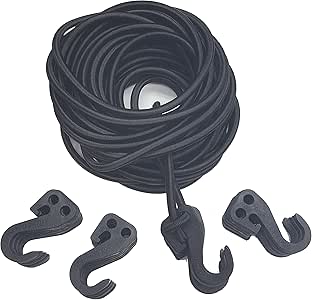 SECURE IT QUICK - 3/8" Bungee Cord Kit 50' with 24 Adjustable SIQCN ...