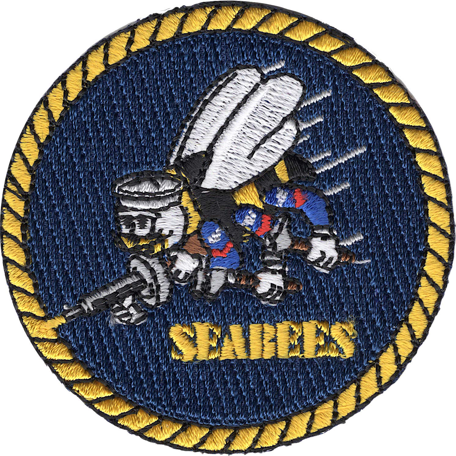 Amazon.com: Seabees Small Version Patch - United States Naval ...