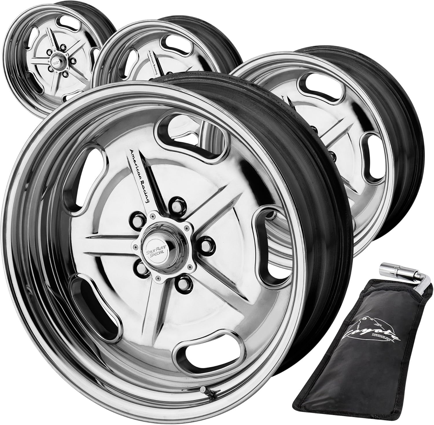 Amazon.com: American Racing VN471 Salt Flat Special Wheels (Set of 4 ...