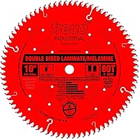Freud LU97R010 10-Inch 80 Tooth TCG Double Sided Laminate and Melamine ...