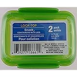 Amazon.com: Mini Lock-Top Snack Containers, set of 6, colors may vary ...