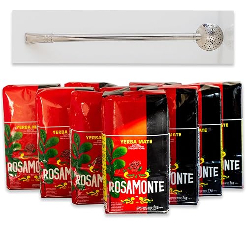 Rosamonte Traditional Yerba Mate Tea (10, 1kg Packs - 22 LBS) - Robust ...