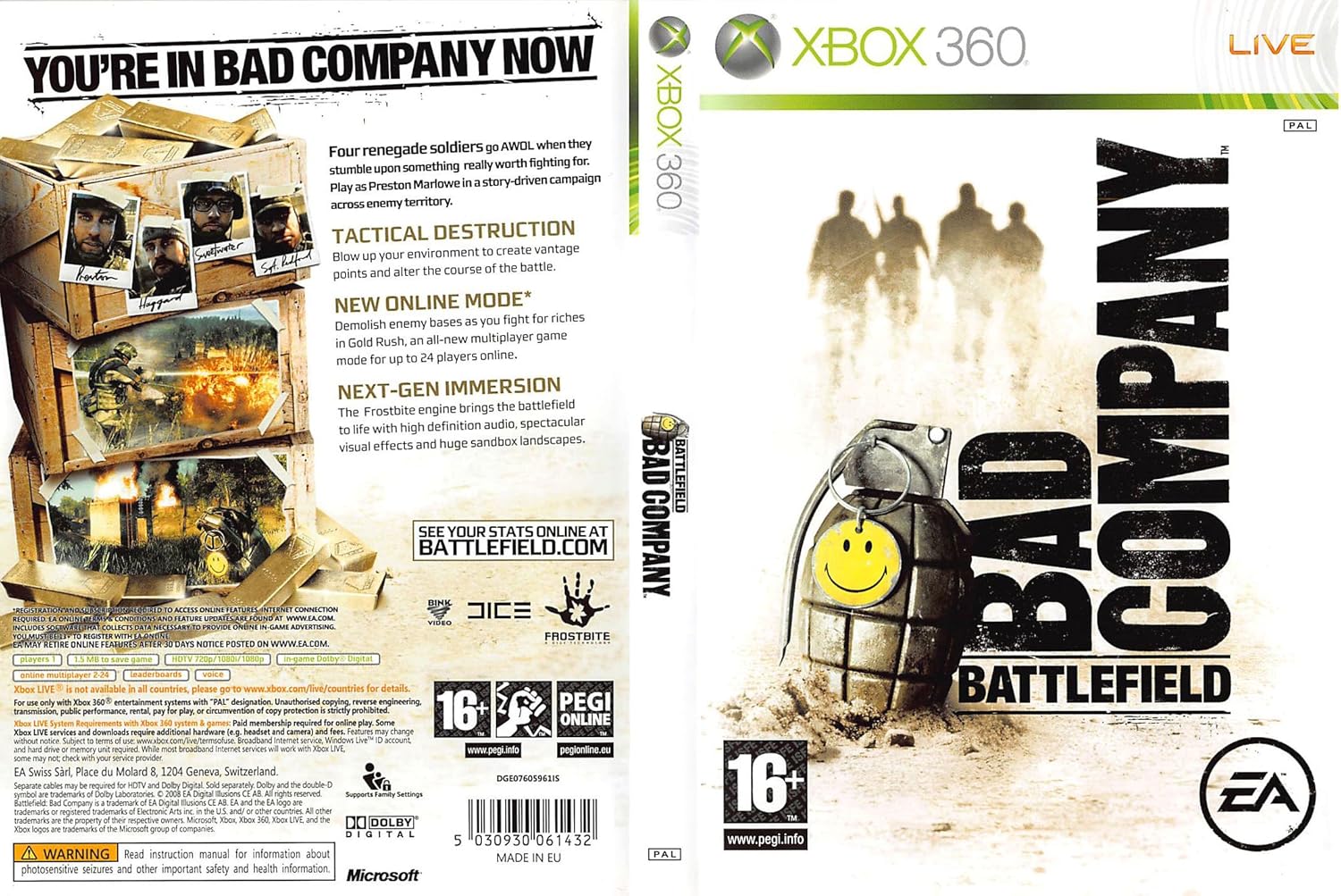 Battlefield: Bad Company (Xbox 360) [Importación inglesa]: Amazon.es ...