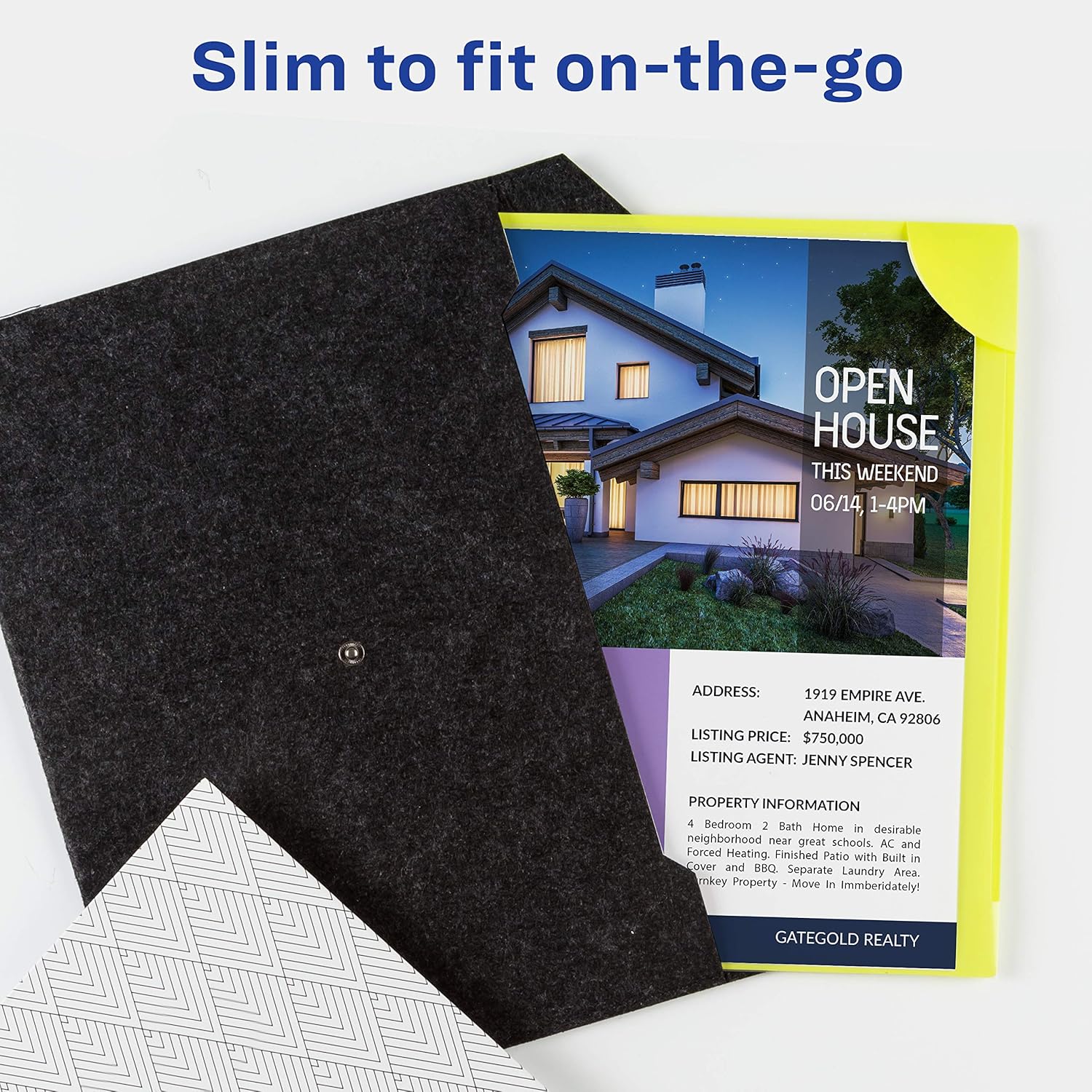 Office Supplies 72260 Avery Corner Lock Plastic Folders 3 Assorted ...