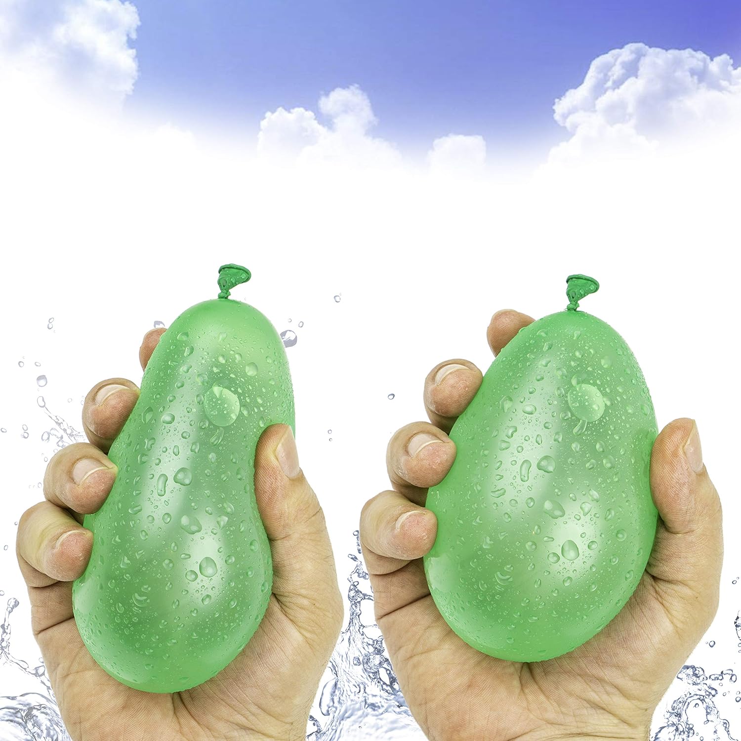 Belmalia 500 Water Balloons Water Bombs, multicoloured, easy to fill ...