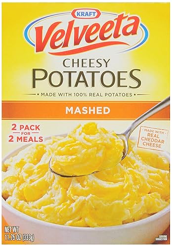 Amazon.com : Velveeta Cheesy Mashed Potatoes, 11.75-Ounce (Pack of 6 ...