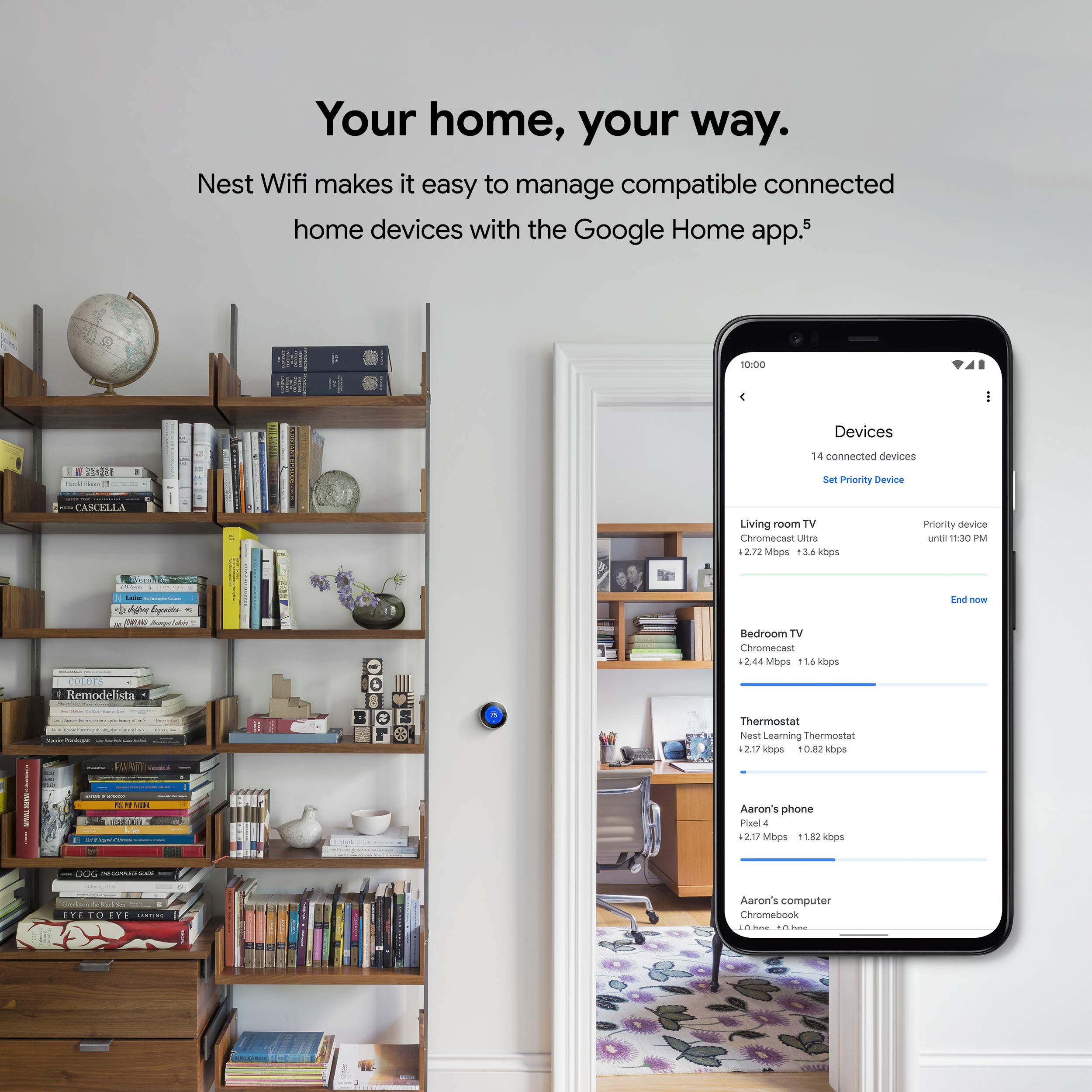 Mua Google Nest WiFi Router 3 Pack (2nd Generation) – 4x4 AC2200 Mesh ...