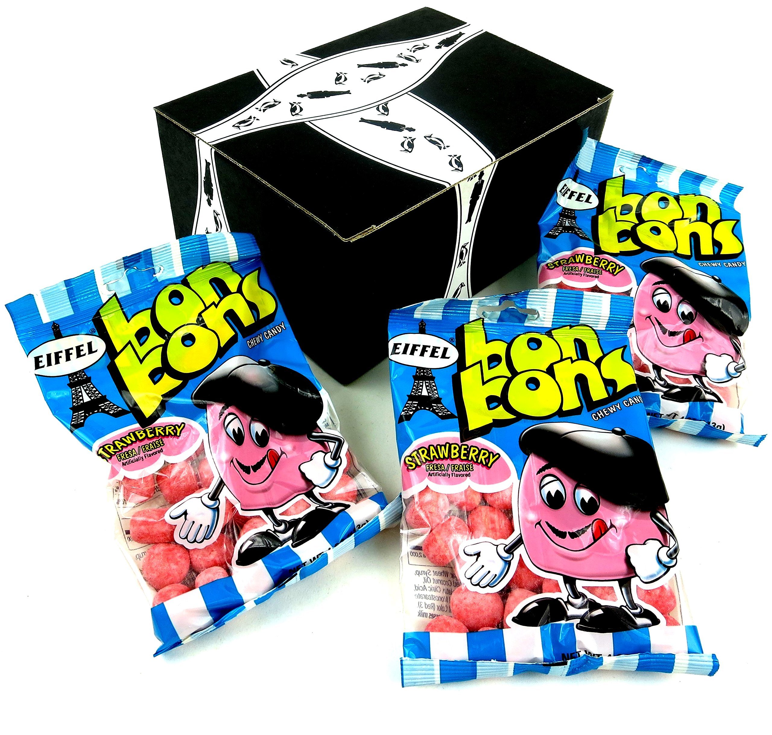 Amazon.com : Eiffel Bon Bons 1.25oz 9 Bag Variety Pack - Strawberry ...