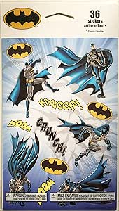 Amazon.com: BATMAN STICKER PACK, 36 STICKERS INCLUDED : Toys & Games