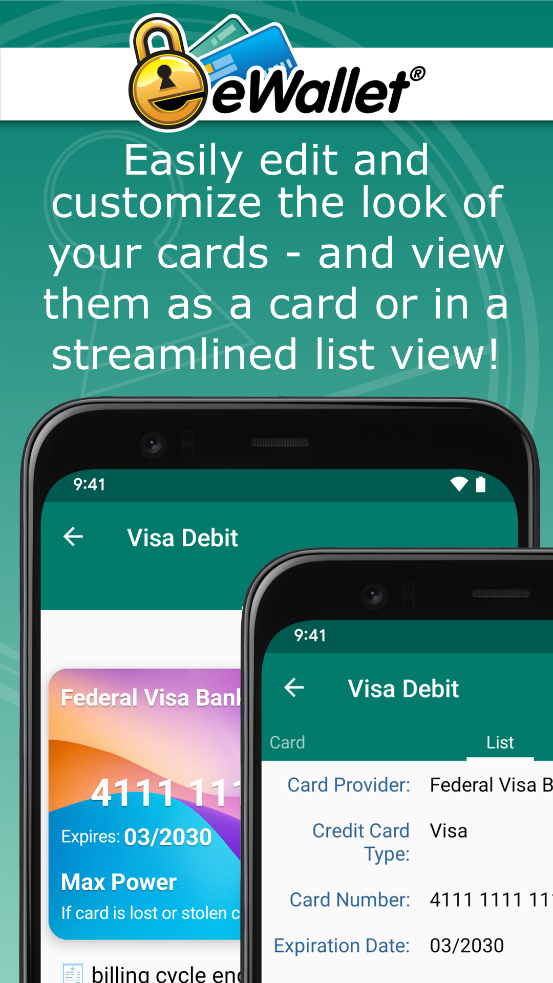 eWallet — Password Manager and Secure Wallet:Amazon.de:Appstore for Android