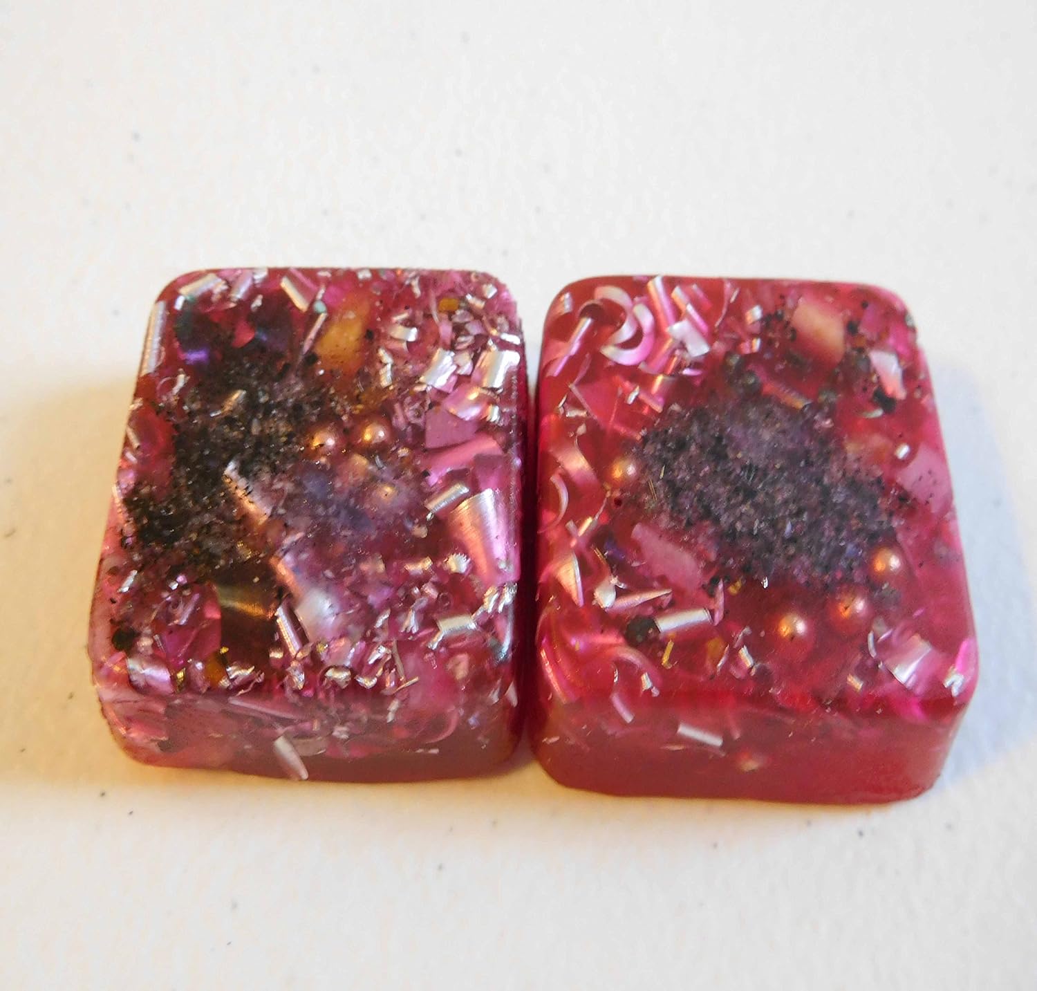 Amazon.com: Transparent Red 2 Mini Cube Tower Busters Crystal Orgone ...