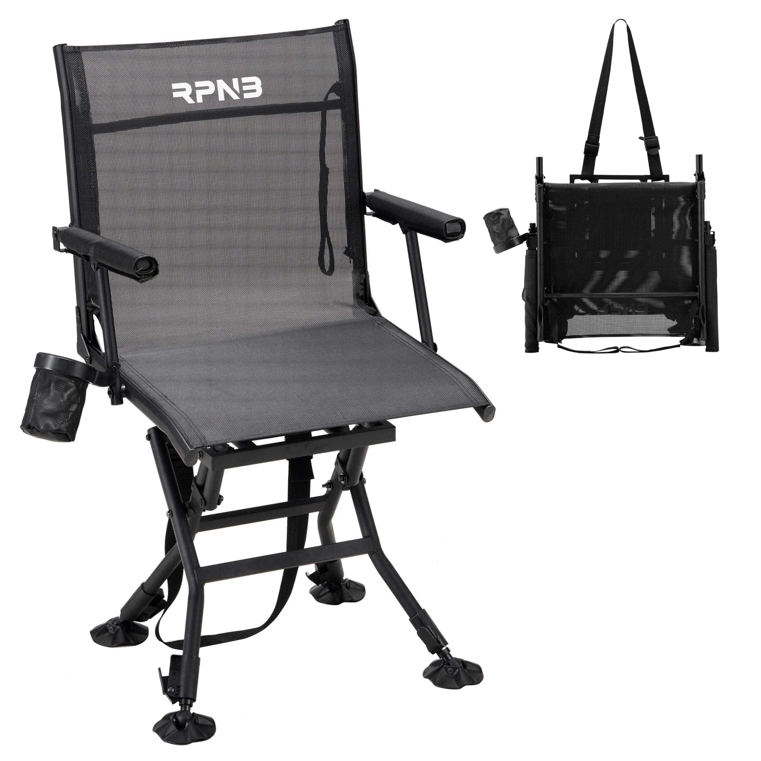 RPNB Hunting Chair, Silent Hunting Blind Chair, 360° Swivel Hunting ...