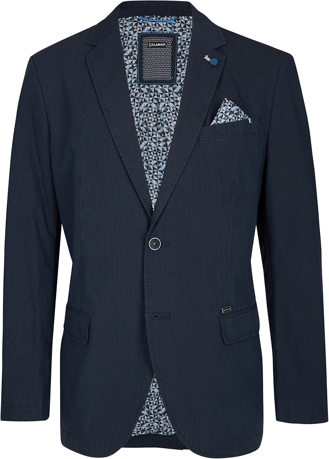 CALAMAR MENSWEAR Men's 142070 Blazer, Blue (Marine Striped 42): Amazon ...