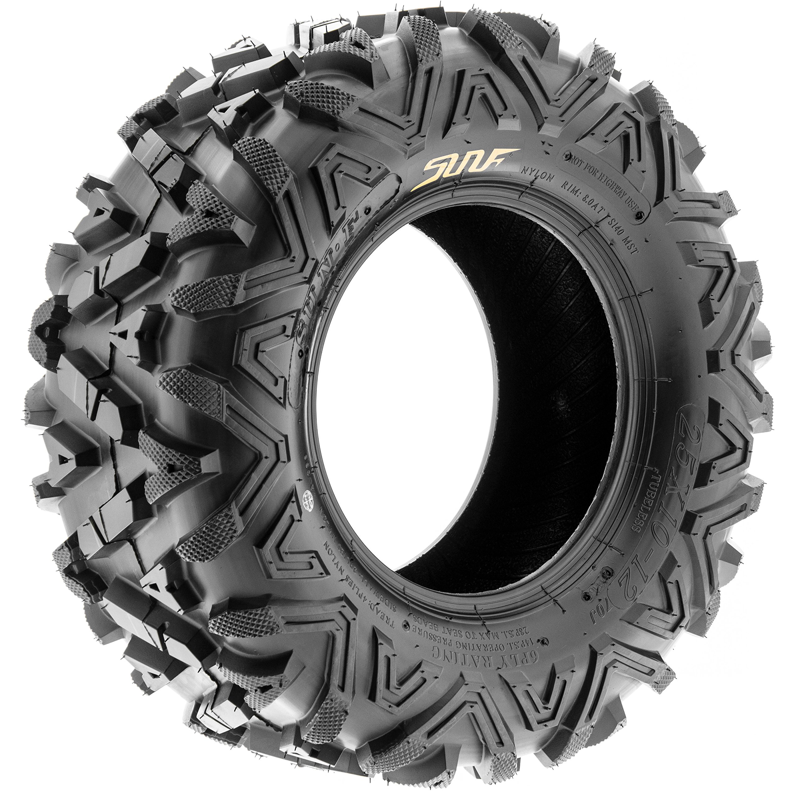 SunF A033 Power.I 25x10-12 ATV UTV Tire All-Terrain Off-Road, 6 PR ...