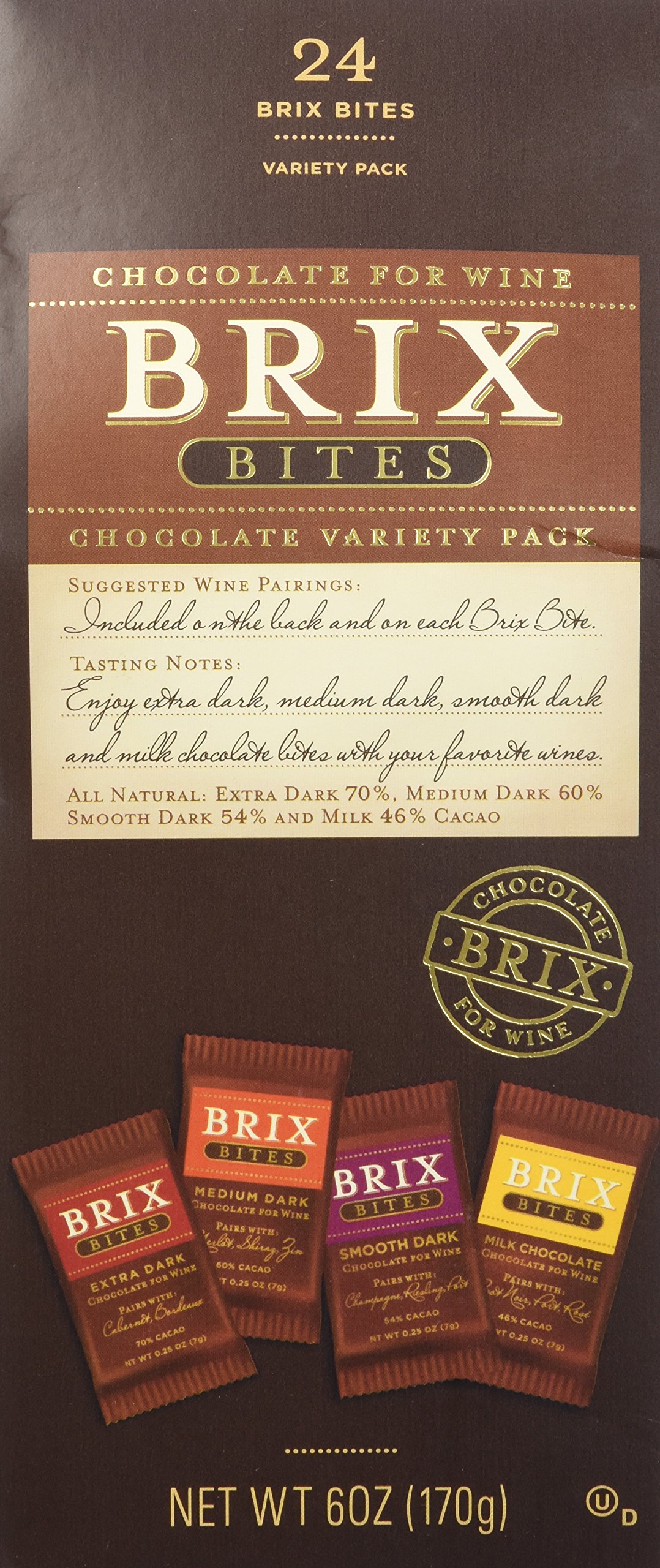 Amazon.com : Brix Extra Dark Chocolate for Wine - 8 Oz. : Candy And ...