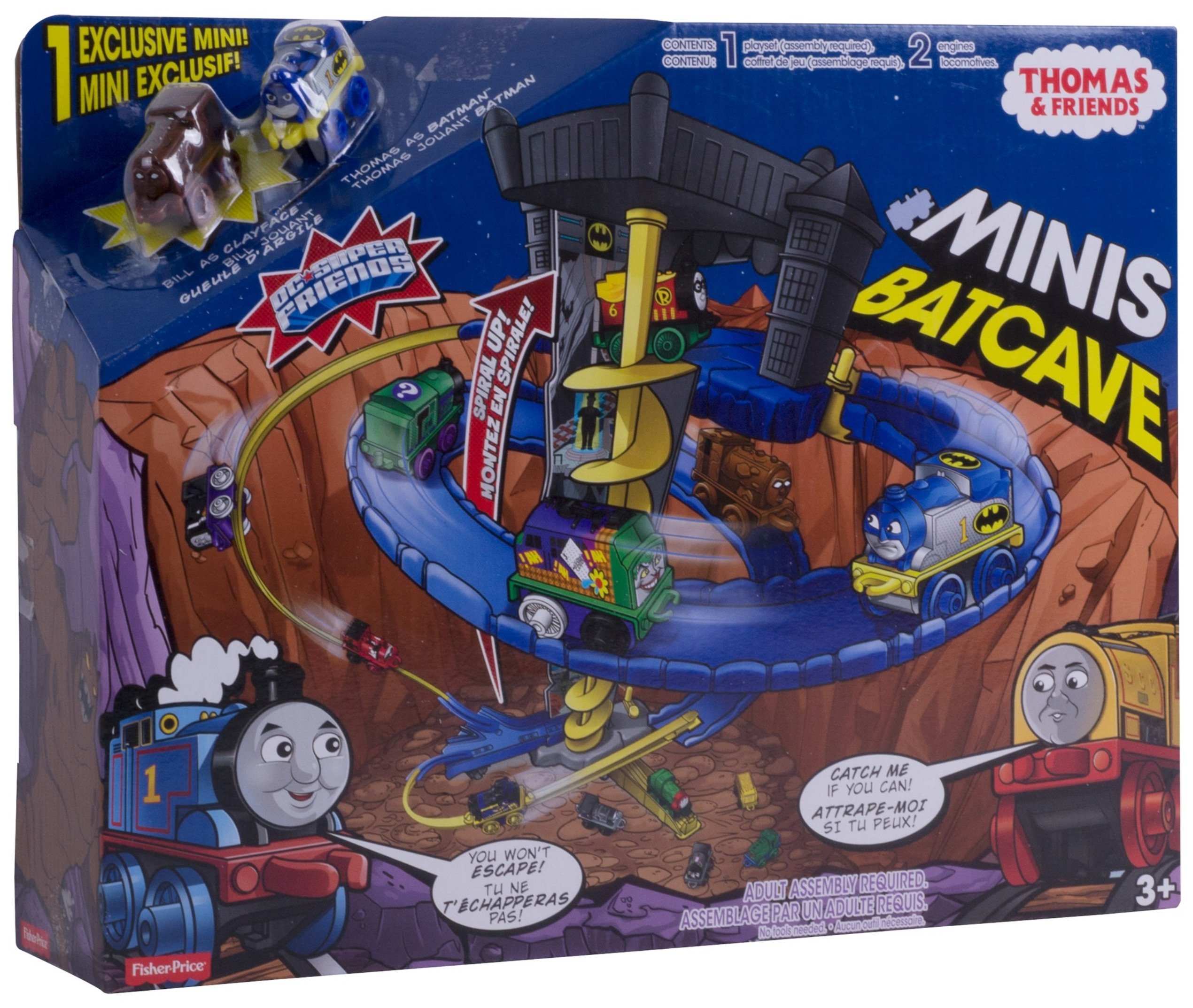 Thomas & Friends MINIS playset with Thomas as Batman and exclusive Bill ...