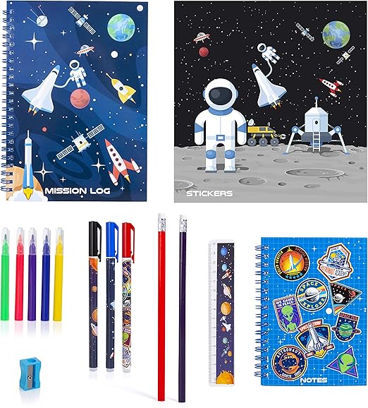 Space Stationery Set - Stationery Set for Boys and Girls - Contains A5 ...