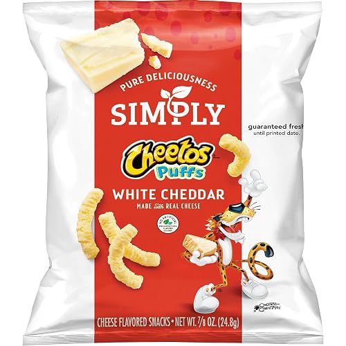Simply Cheetos Puffs White Cheddar Cheese Flavored Snacks, 10 Count in ...