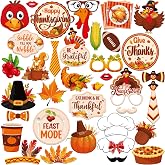 Amazon.com: KatchOn, Happy Thanksgiving Picture Props - Pack of 36 ...