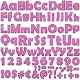 Amazon.com: Qyeahkj 260Pcs Glitter Pink Bulletin Board Letters for ...