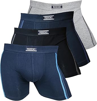 Reedic Herren Boxershorts Baumwolle 4er Pack: Amazon.de: Bekleidung